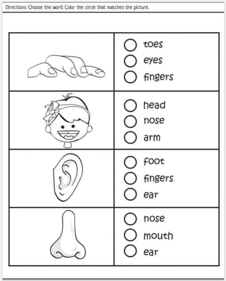 Free Printable Preschool And Kindergarten English Worksheeets Pdfs